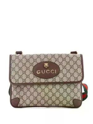 Gucci Neo Vintage Flap Messenger Gg Coated Canvas Medium - Brown