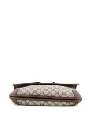 Gucci Neo Vintage Flap Messenger Gg Coated Canvas Medium - Brown