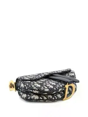 Dior Saddle Handbag Oblique Canvas Mini Shoulder Bag - Blue