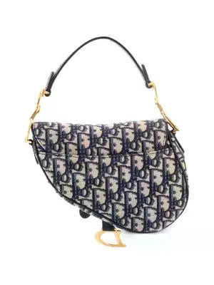 Dior Saddle Handbag Oblique Canvas Mini Shoulder Bag - Blue