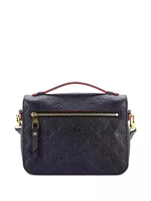 LOUIS VUITTON Pochette Metis Monogram Empreinte Leather Crossbody Bag - Blue