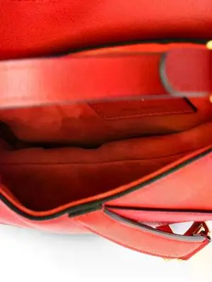 Dior Saddle Handbag Leather Mini Shoulder Bag - Red