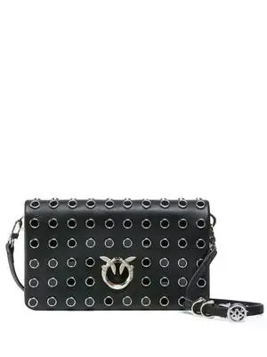 Pinko Eyelet Logo Crossbody Bag