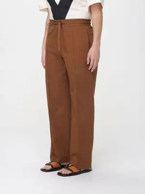 Valentino Garavani Gabardine Drawstring Trousers - Brown