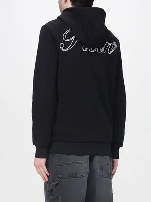 Philipp Plein Zip-up Hoodie With Embellished Logo - Black