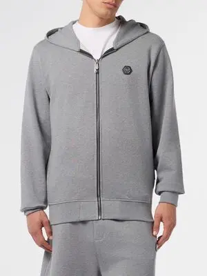 Philipp Plein Zip-up Hoodie - Grey