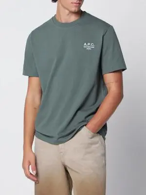 A.p.c. A.P.C. Short Sleeve Cotton T-Shirt Green