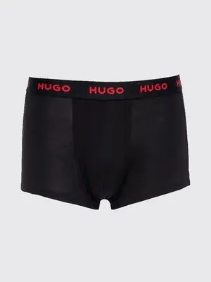 Hugo Set Of 3 Stretch Cotton Boxer Shorts - Grey