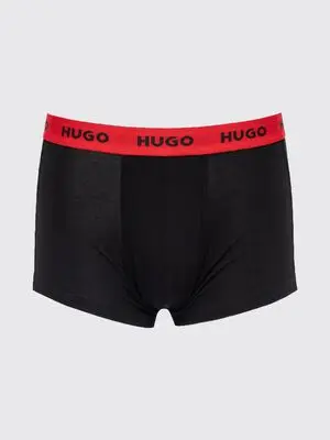 Hugo Set Of 3 Stretch Cotton Boxer Shorts - Grey