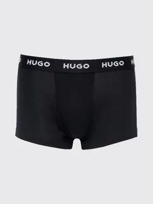 Hugo Set Of 3 Stretch Cotton Boxer Shorts - Grey