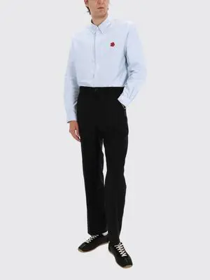 Kenzo Classic Cotton Shirt With Boke Flower - Gnawed Blue