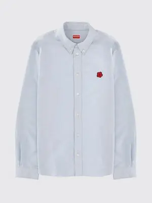 Kenzo Classic Cotton Shirt With Boke Flower - Gnawed Blue