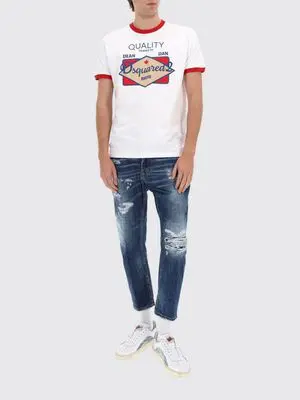 Dsquared2 Distressed Stretch Denim Slim Fit Jeans