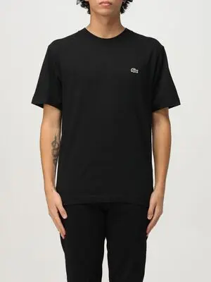Lacoste Cotton T-shirt With Logo - Black