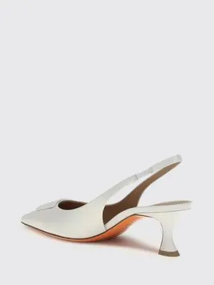 Santoni Slingback Pumps - White