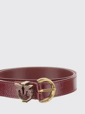 Pinko Love Birds Naplak Belt - Red