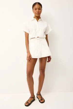 MARIE OLIVER Sierra Cropped Shirt - Optic