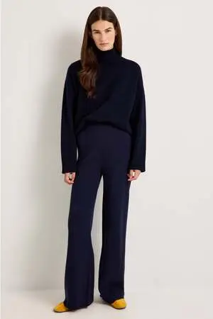 MARIE OLIVER Oversized Knit Sweater - Navy