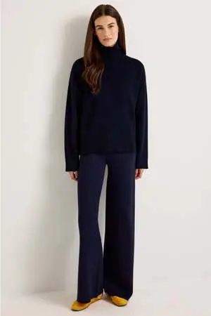 MARIE OLIVER Oversized Knit Sweater - Navy