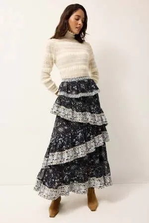MARIE OLIVER Paislee Maxi Skirt