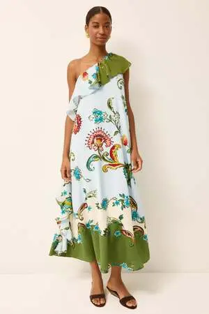 MARIE OLIVER Mora Ruffle A-line Dress