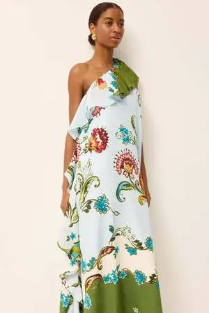 MARIE OLIVER Mora Ruffle A-line Dress