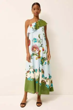 MARIE OLIVER Mora Ruffle A-line Dress