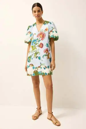 MARIE OLIVER Kiki Printed Ramie Dress