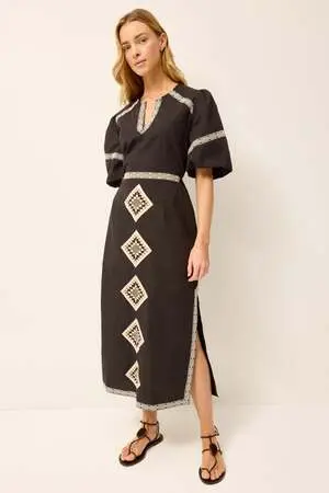 Marie Oliver Embroidered Day Dresses