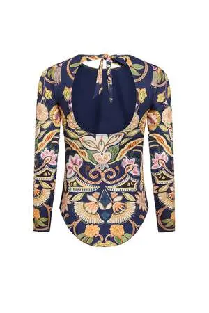 MARIE OLIVER Robin Floral Rashguard