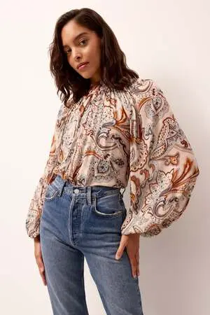MARIE OLIVER Scottie Print Blouse