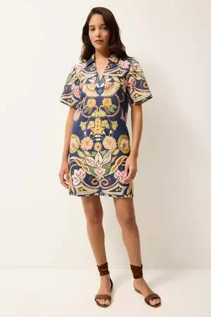 MARIE OLIVER Dede Mini Dress - Neptune