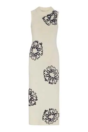 MARIE OLIVER Patricia Embroidered Knit Dress