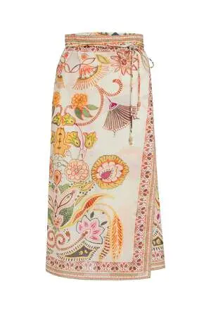 MARIE OLIVER Sunnie Floral Wrap Skirt