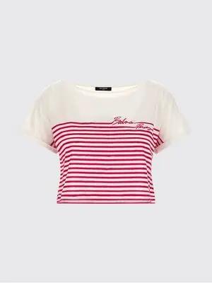 Balmain Striped T-shirt - Fuchsia