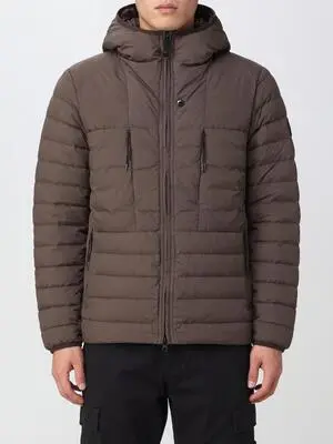 Stone Island Quilted Hooded Down Jacket - Grey