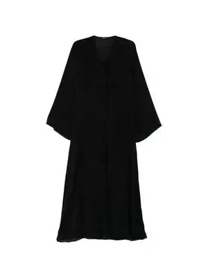 Bondi Born Cremona Tie-detail Cover-up - Black