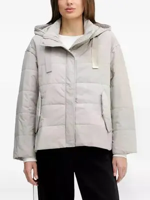 Sisley Quilted Hooded Jacket - Grey