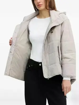 Sisley Quilted Hooded Jacket - Grey