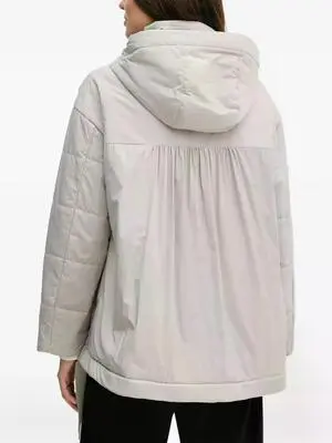 Sisley Quilted Hooded Jacket - Grey