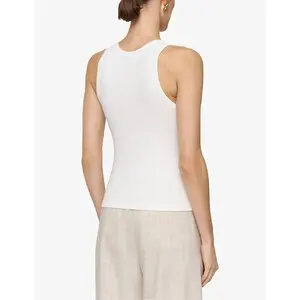 JOSEPH Yeux Ribbed Stretch-cotton Vest Top
