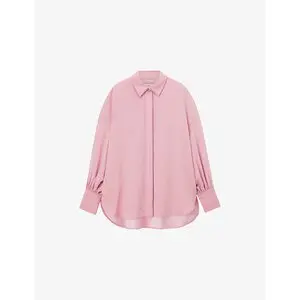 JOSEPH Camilia Relaxed-fit Satin Blouse - Blush