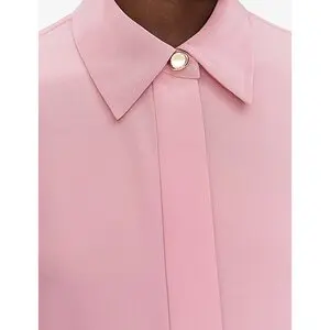 JOSEPH Camilia Relaxed-fit Satin Blouse - Blush