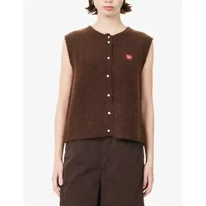 American Vintage Button-through Alpaca-blend Vest