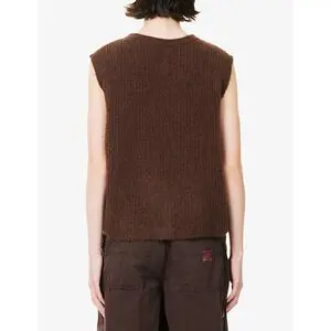 American Vintage Button-through Alpaca-blend Vest