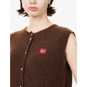 American Vintage Button-through Alpaca-blend Vest