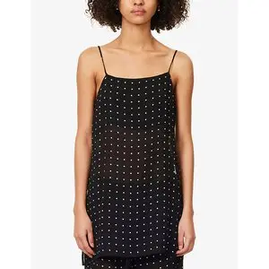 Dissh Vanessa Polka-dot Woven Cami Top