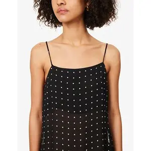 Dissh Vanessa Polka-dot Woven Cami Top