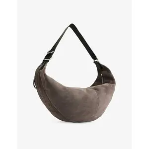 LEMAIRE Large Quiver Clip Suede Shoulder Bag