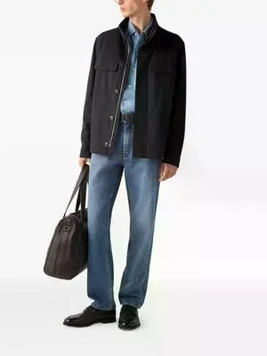 Zegna Stand Collar Chest Pocket Jacket